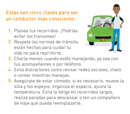 Claves para ser un conductor consciente - Seguros SURA Colombia